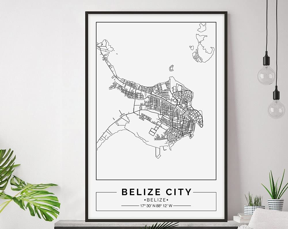 Buy MG global- Belize City print, Belize City , Belize City wall art ...