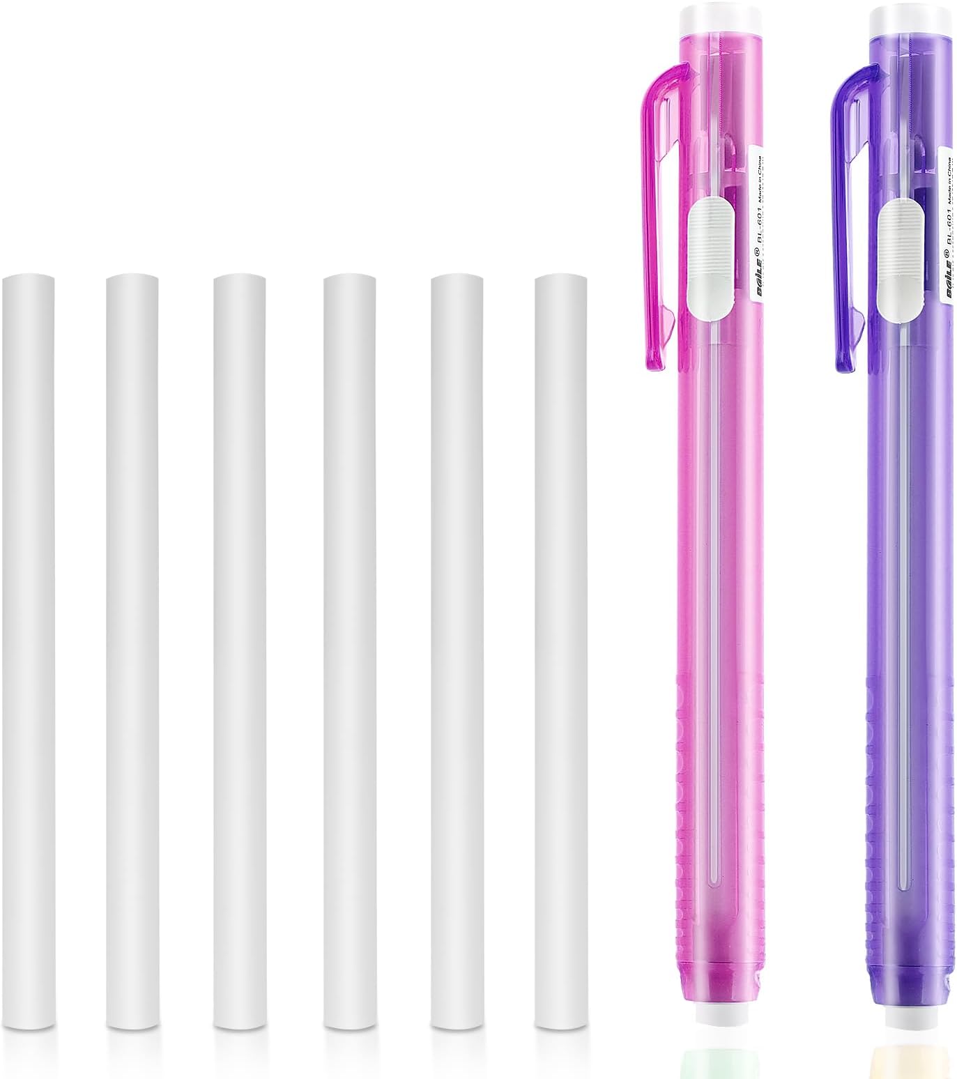 Amazon.com : TIESOME Pen-Style Erasers, 2 Pcs Retractable Mechanical ...