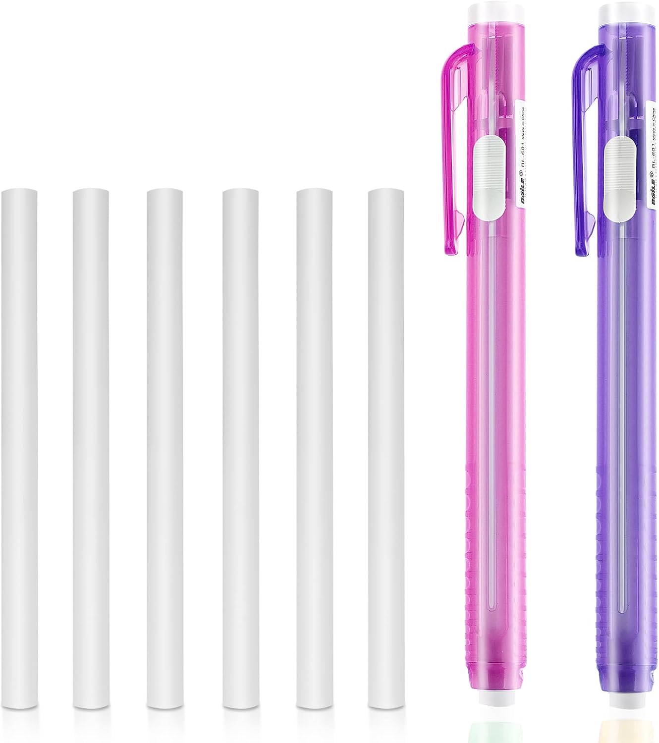 Amazon.com : TIESOME Pen-Style Erasers, 2 Pcs Retractable Mechanical ...