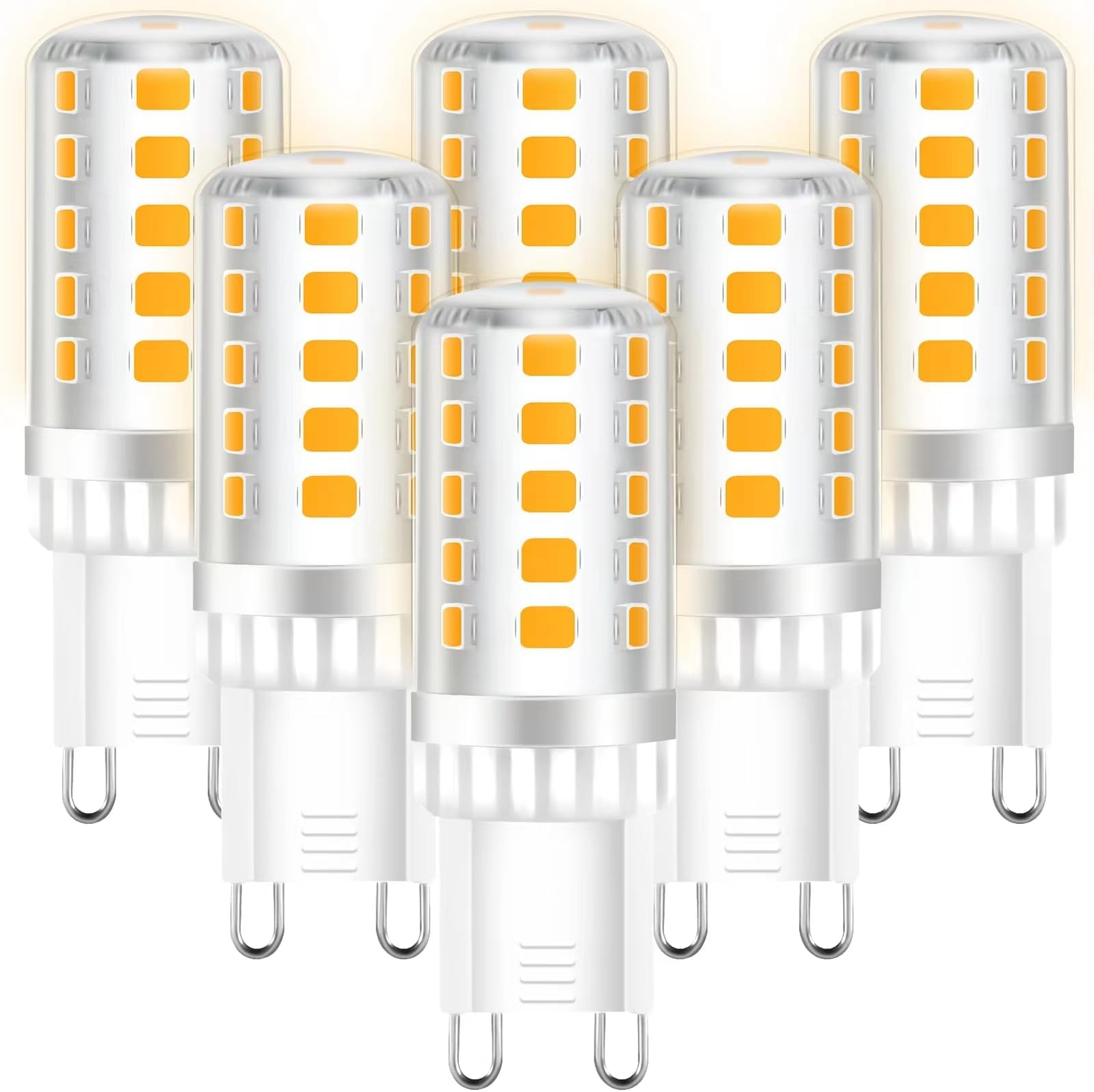 Viaus G9 LED Bulbs 3W G9 LED Light Bulb Warm White, Equivalent to 40W ...