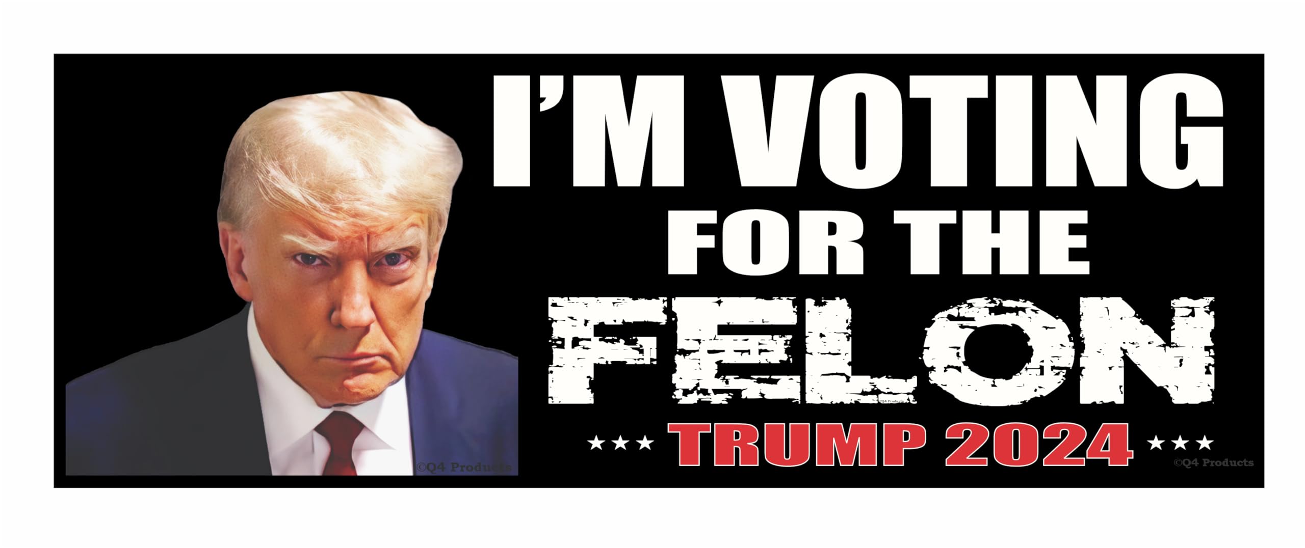 Amazon.com: I'm Voting for The Felon - Trump Mugshot Sticker [3" x 8.5 ...