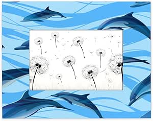 Amazon.com - Yzrwebo Cute Dolphin 4x6 Picture Frame, Dolphin Photo ...