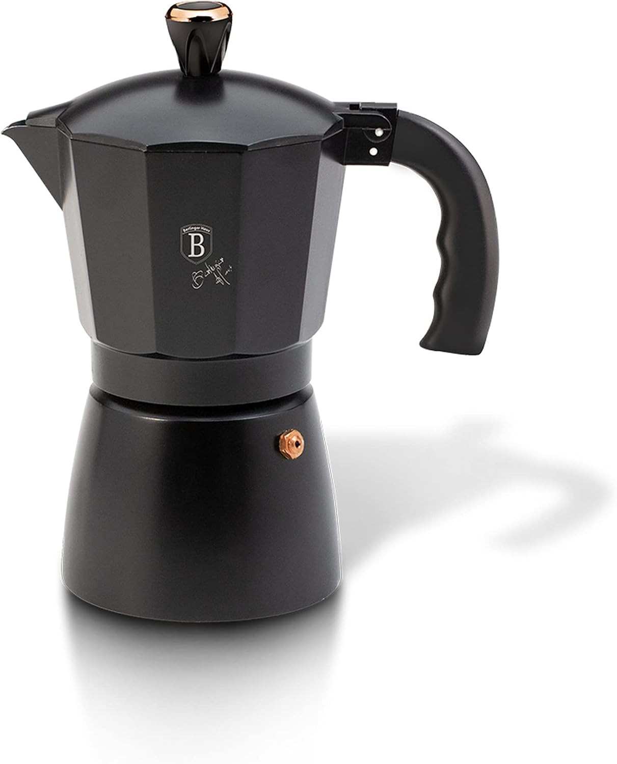 URBN-CHEF 9 Cup Mixer Stovetop Coffee Maker Moka High Gloss Finish ...