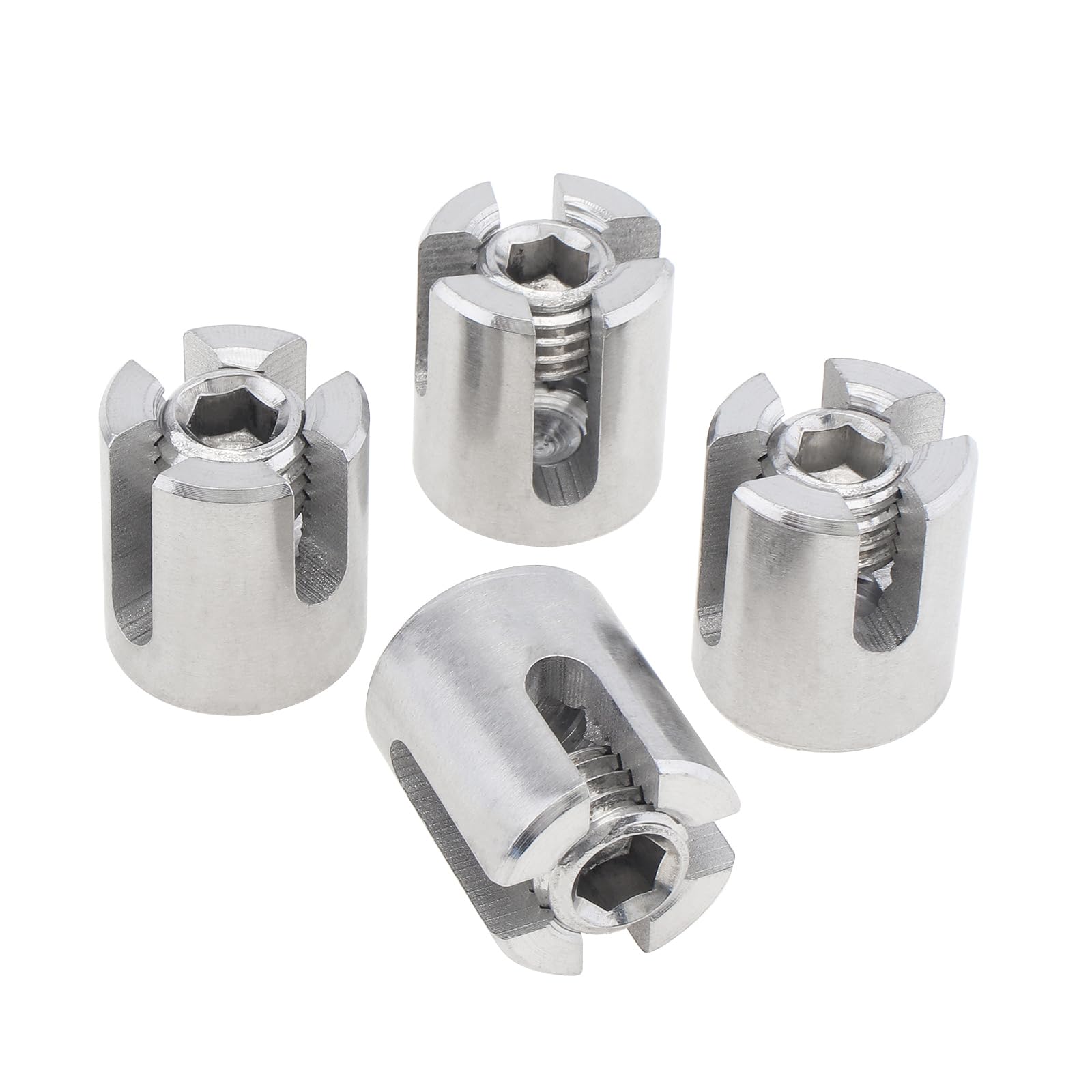 Cross Cable Clamps 4Pcs, PNXKTXO M12x5mm Cross Wire Rope Clip, 316 ...