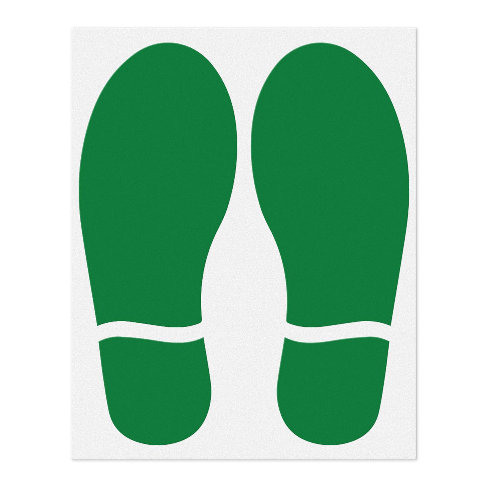 YIKIADA Shoe Footprint Stickers 3 × 7 Inches Vinyl Self Adhesive Shoe ...