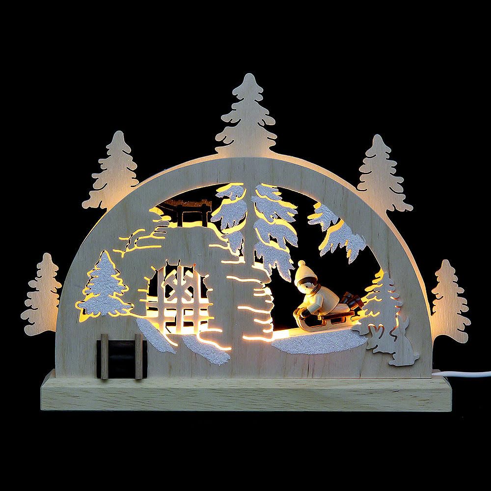 Amazon.com: Mini LED Lightarch - Winter Countryside - 23x15x4,5cm ...