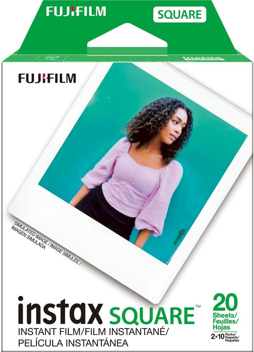 Instax Fujifilm Square Film, White 20 Pack: Film: Amazon.com.au