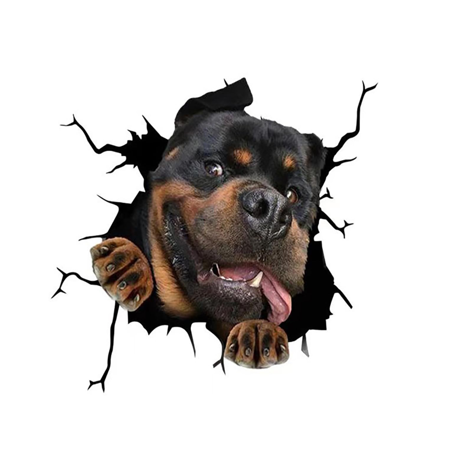 Amazon.com - 3D Dog Window Decals for Cars Funny Dog Decal Car ...