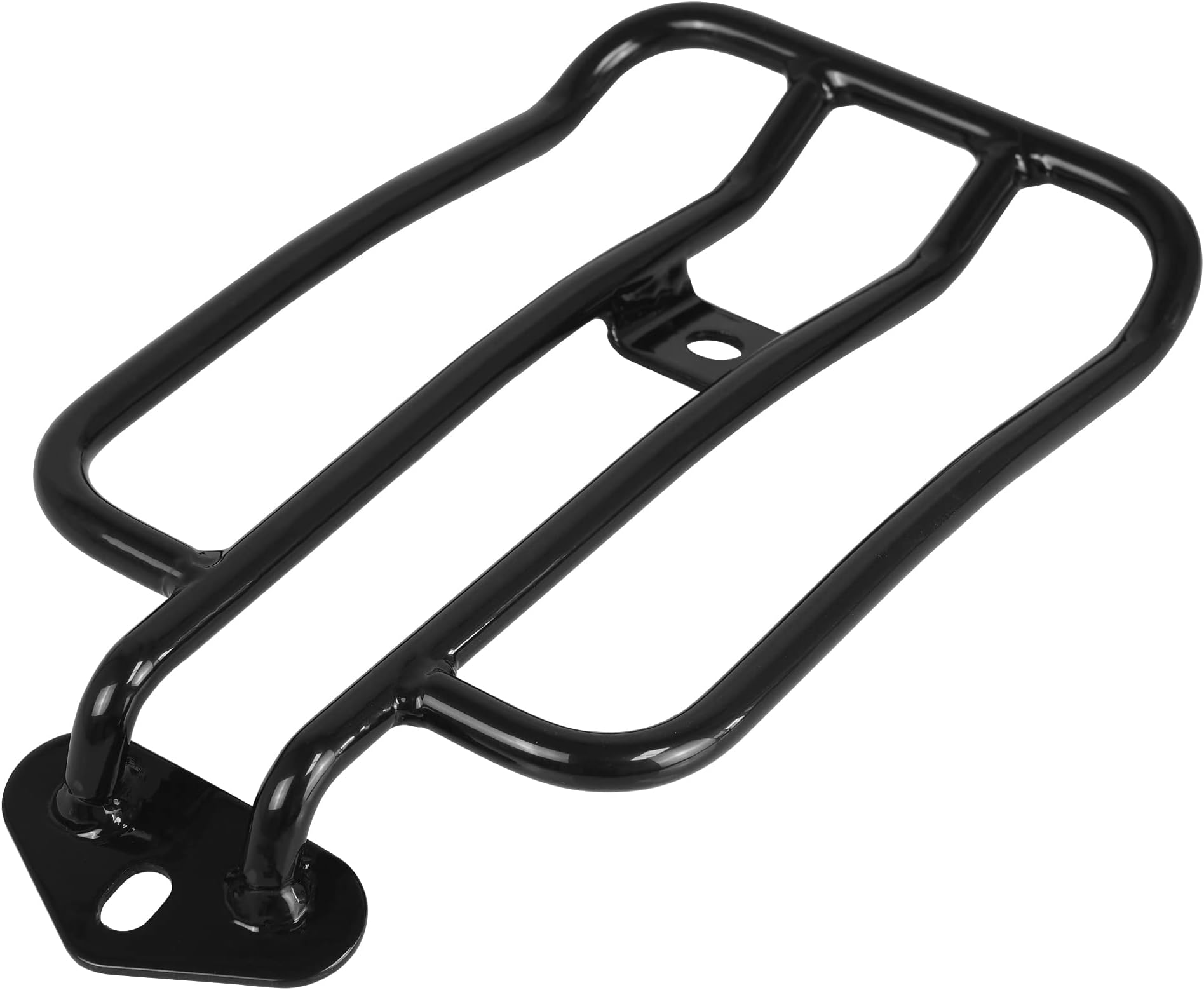 Amazon.com: SMT-Chrome Steel Rear Fender Rack Plated Luggage Shelf ...