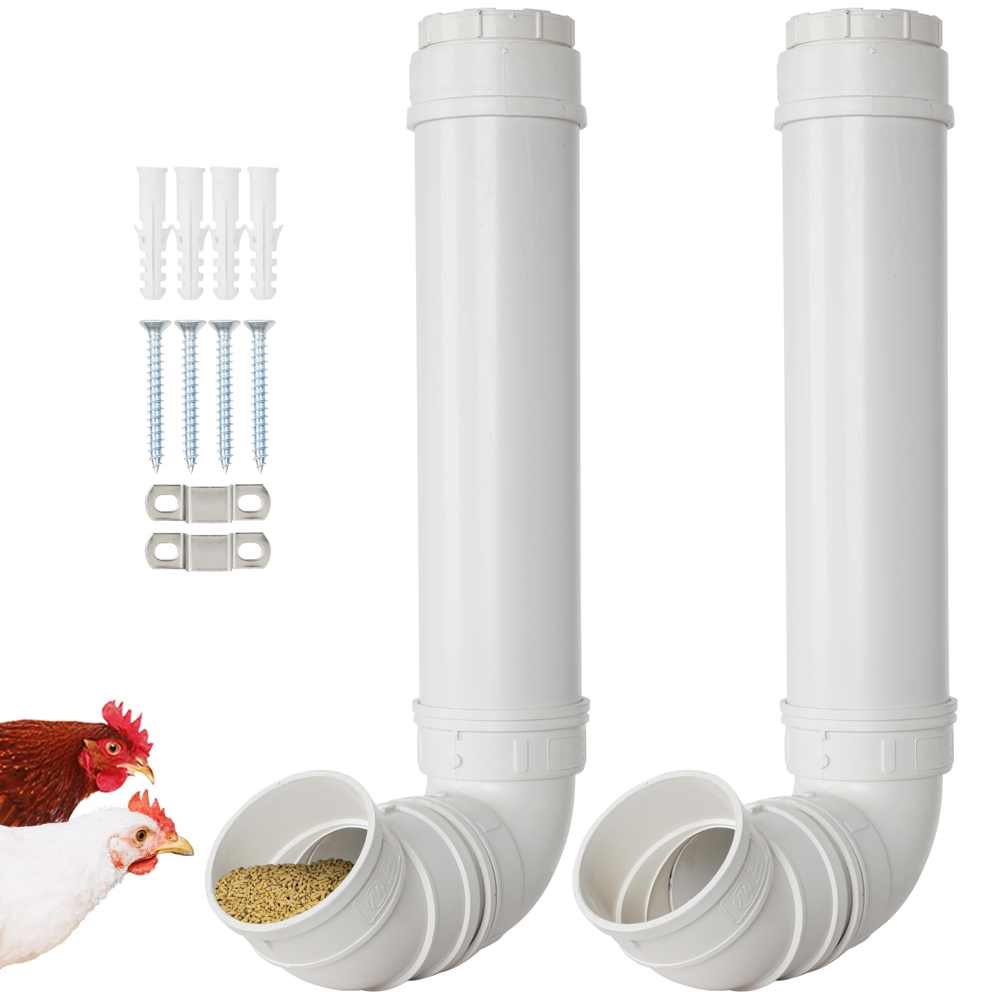 Amazon.com : Solution4Patio 2 Pack 8 Lbs PVC Pipe Hanging Chicken ...