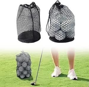 Amazon.com : Yopolaz 1 Pack Golf Ball Bag - Small Size Shag Bag Holds ...