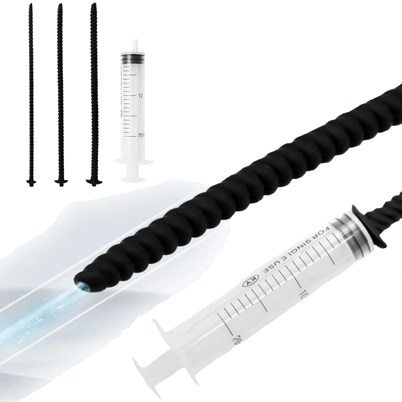 Amazon.com: MFMYEE Silicone Hollow Urethral Plug with Injectable ...