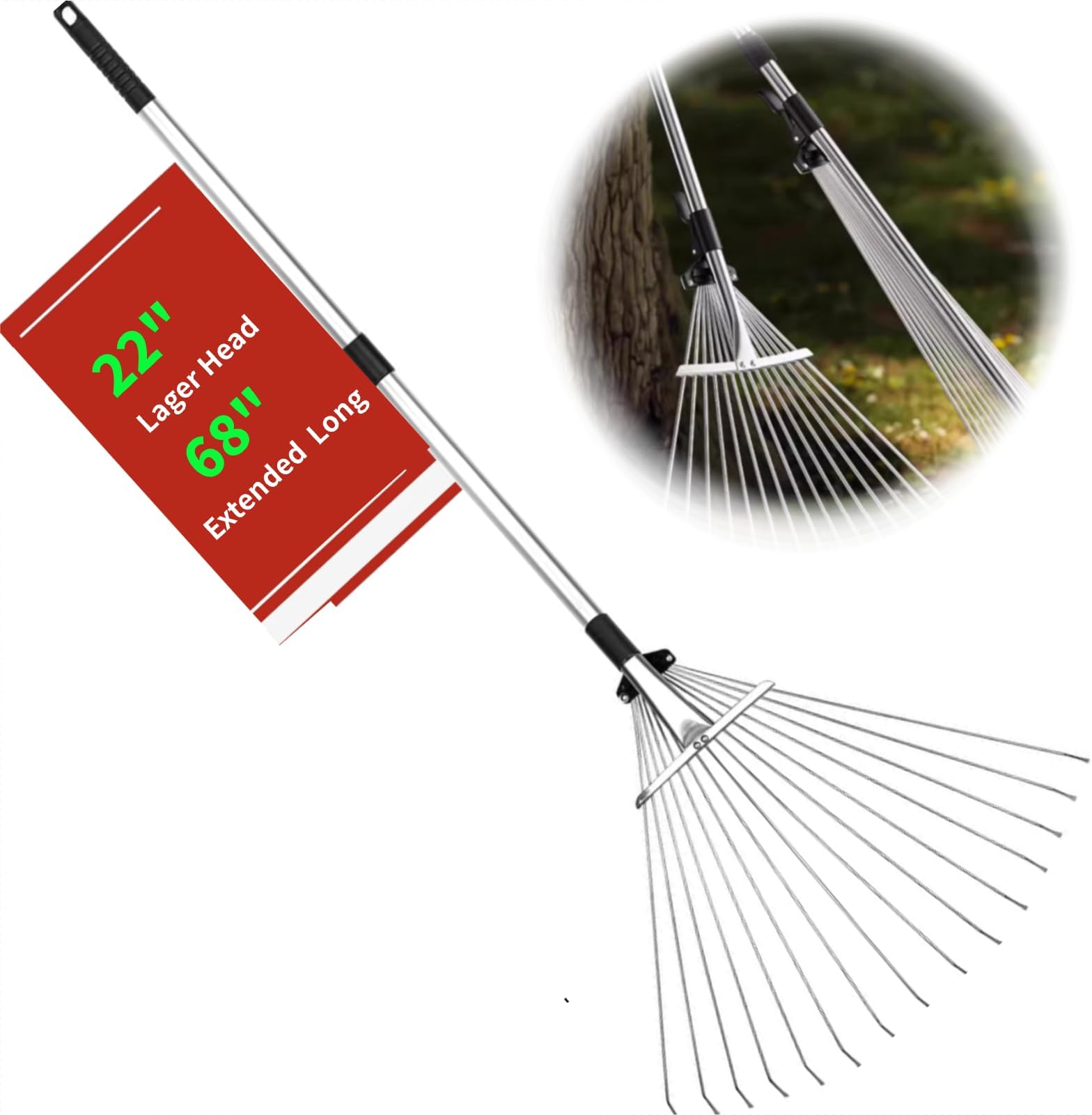 Amazon.com : Bond 2060 7-Inch to 22-Inch Adjustable Steel Rake : Patio ...