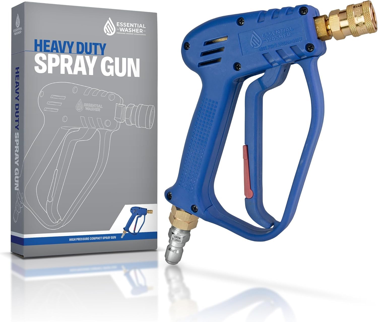 Amazon.com: Essential Washer Short Pressure Washer Gun With Brass Quick ...