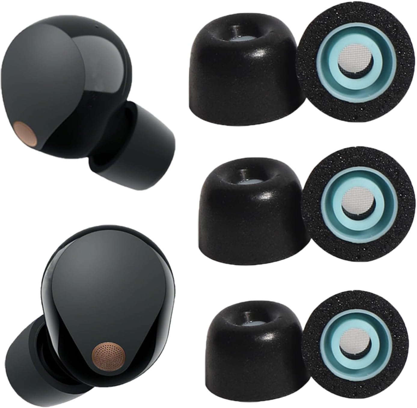 Amazon.com: Adhiper Foam Eartips for Sony WF-1000XM5 Headphones,S/M/L 3 ...