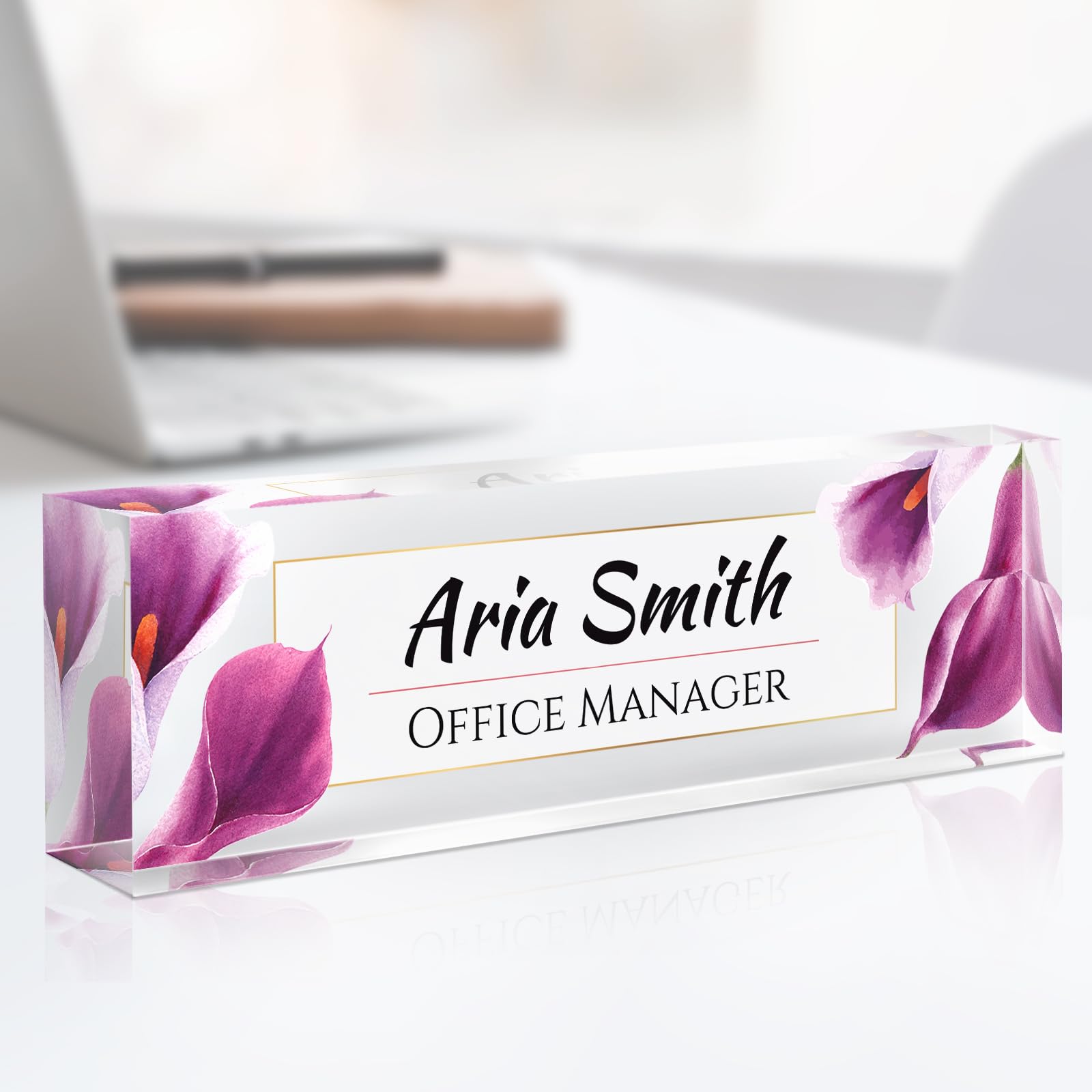 Amazon.com: DOCRAGI Name Plate for Desk, Desk Name Plate Personalized ...