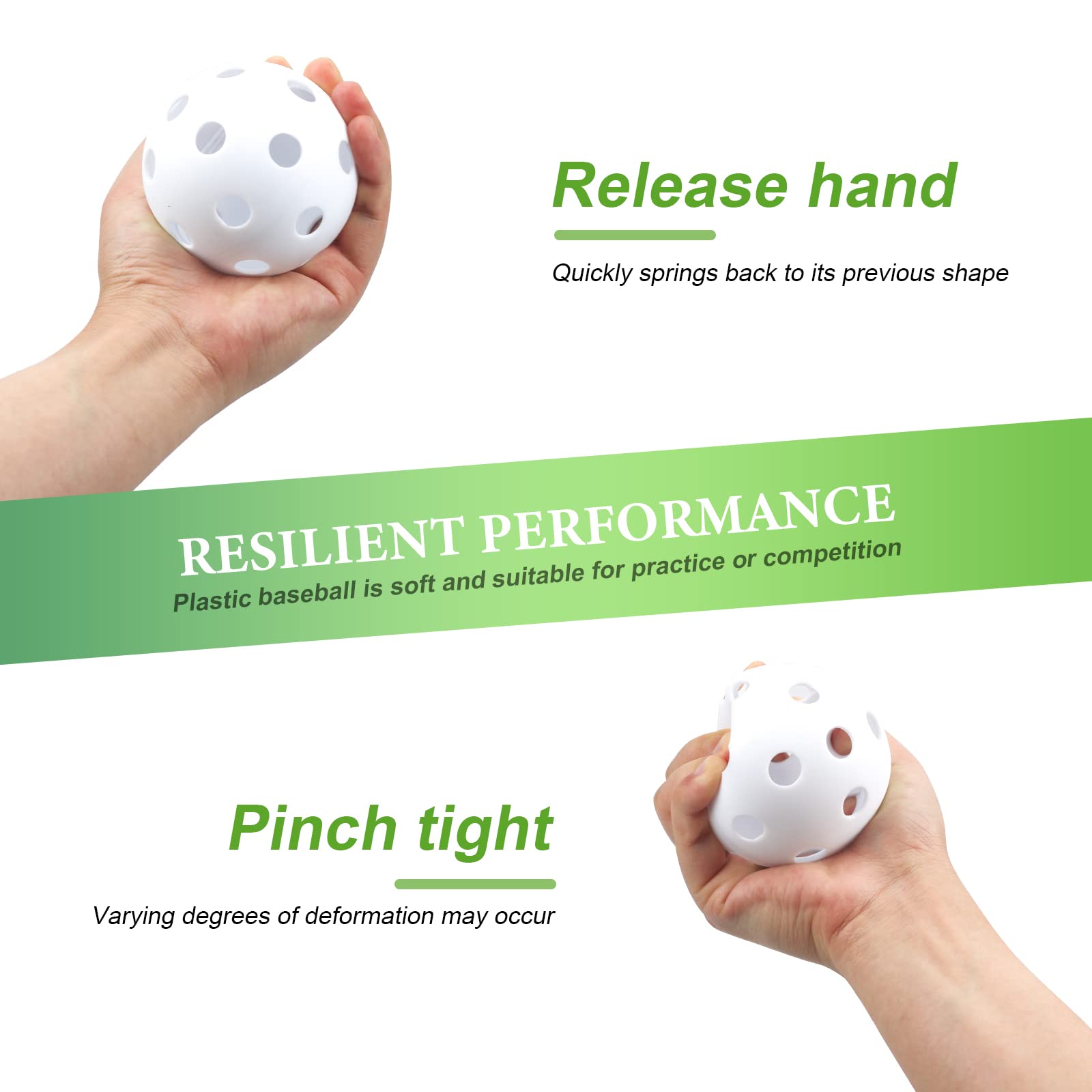 Snapklik.com : Bac-kitchen 16 Pack 2.83 Inch Plastic Baseballs,Plastic ...