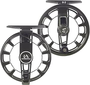 Maxcatch Minima 0/3wt 2/5wt Fly Fishing Reel Lightweight Clicker Drag ...