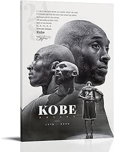 Amazon.com: Kobe Bryant Inspirational Poster Canvas Mamba Retired ...