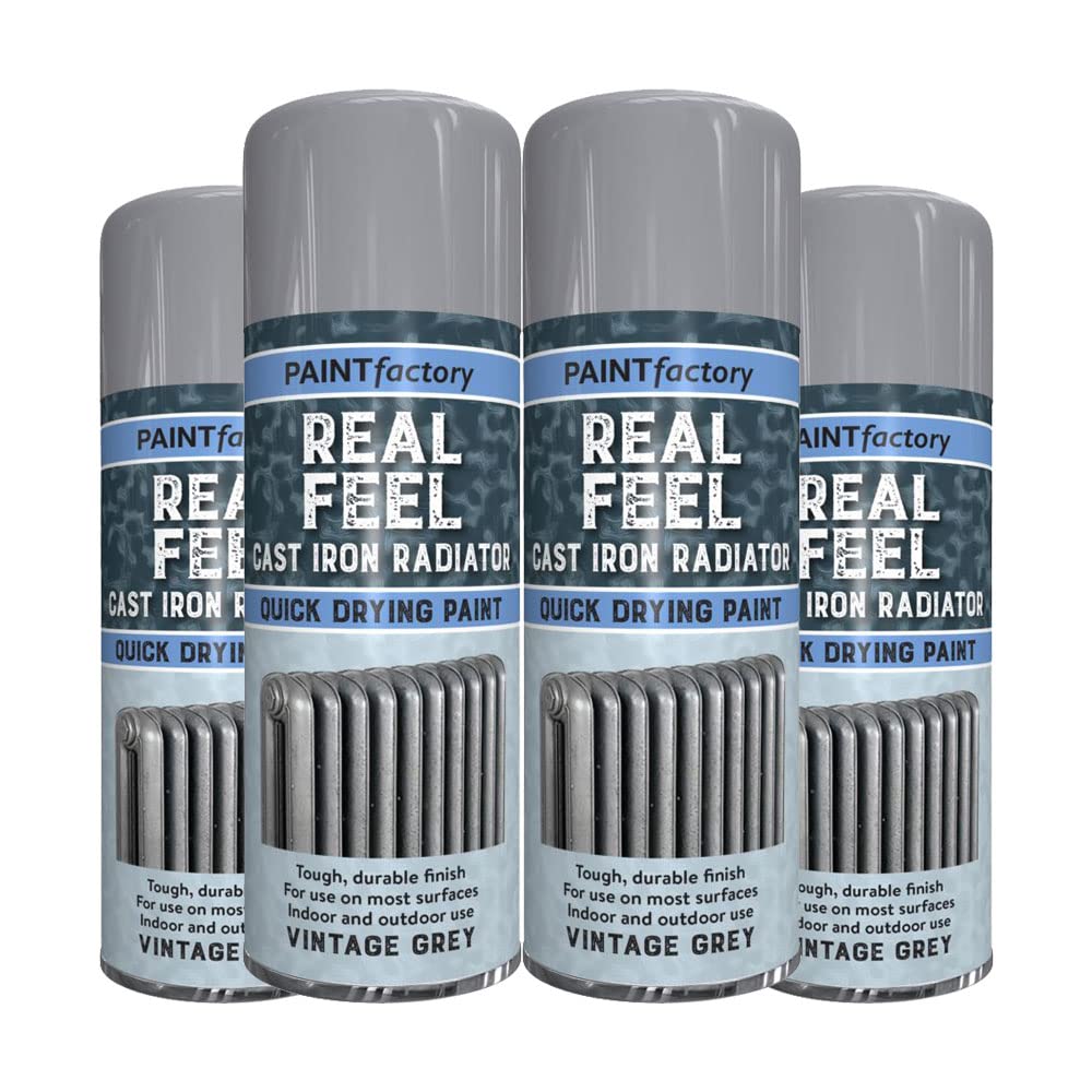 Classic Signature - 4 x Real Feel Vintage Grey Radiator Spray 400ML ...