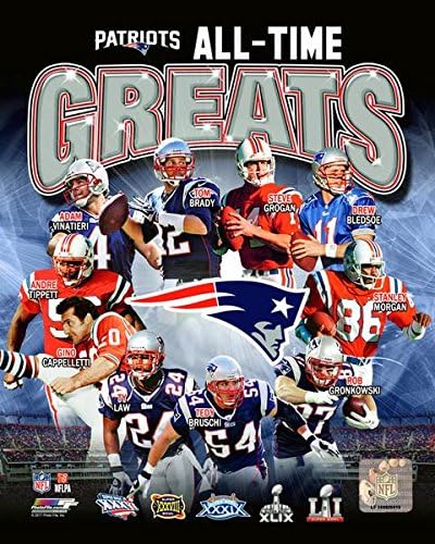 Amazon.com: New England Patriots All Time Greats Collage 11x14 Photo ...