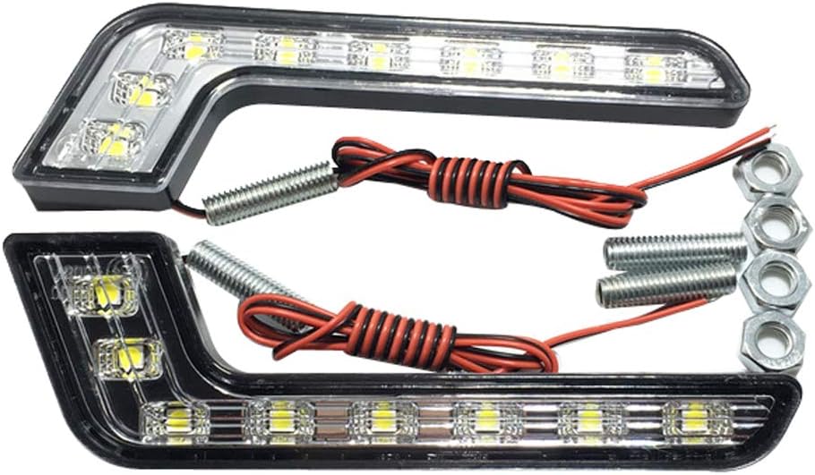 HEHEMM 1 Paar 8 LED Auto Tagfahrlicht Nebelscheinwerfer Wasserdicht ...