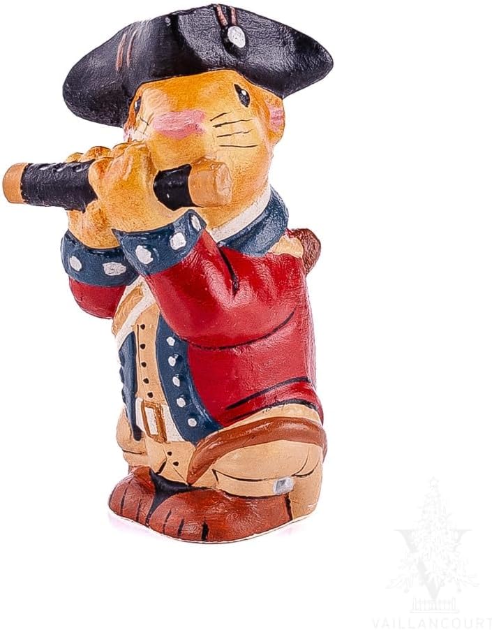 Amazon.com: Vaillancourt Folk Art Colonial Mouse with Fife : Office ...