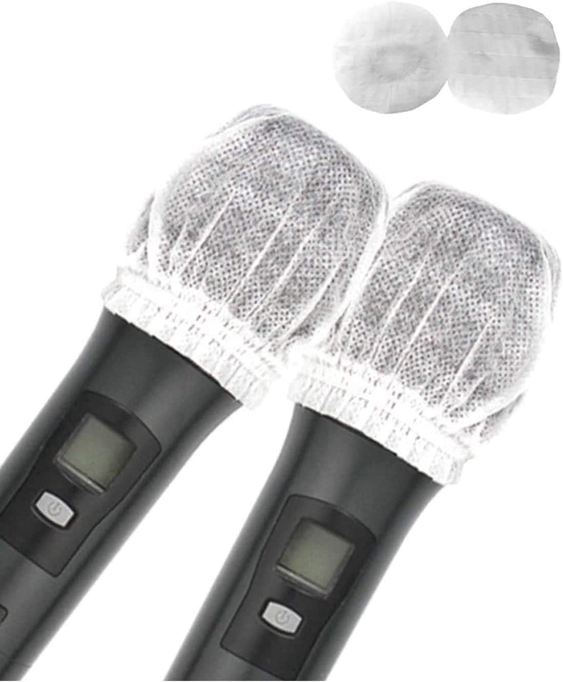 Amazon.com: 200pcs Disposable 8.5CM Microphone Cover, Non-Woven Elastic ...
