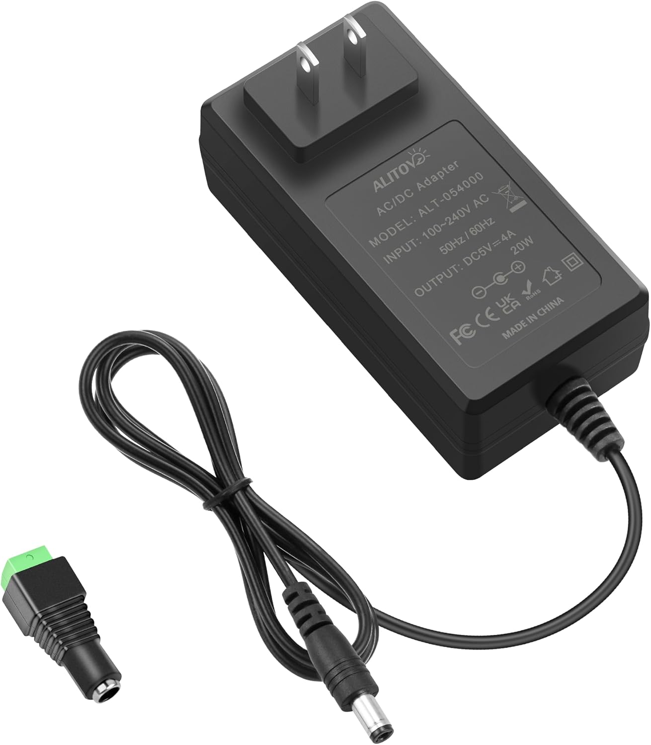 Amazon.com: ALITOVE DC 5V Power Supply 5 Volt 4A 20W Power Adapter 5 ...