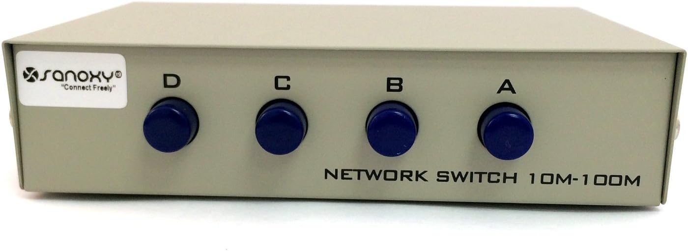 Rj45, Abcd 4 Way Switch Box : Amazon.co.uk: Computers & Accessories