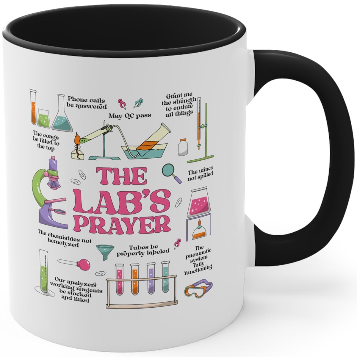 Amazon.com: Passion Wear Nurse Mug, Lab Tech Mug, Phlebotomy Mug, Med ...