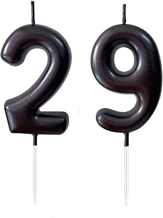 Amazon.com: 2.36" 29th 92nd Number Candles Birthday Gifts for Women Men ...
