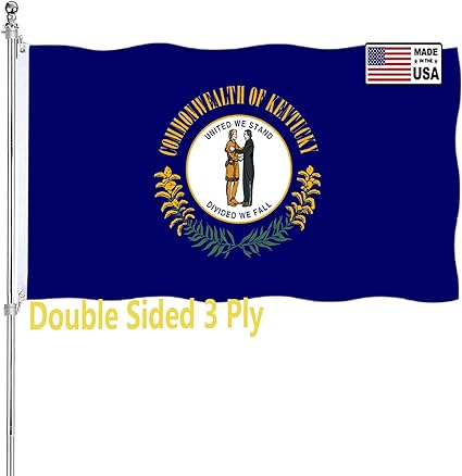 Amazon.com : Kentucky State Flag 3x5 Outdoor Double Sided KY State Flag ...