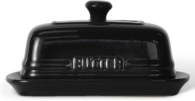 Amazon.com | MAIA Ceramic Butter Dish with Lid for Countertop 5"x7.5 ...