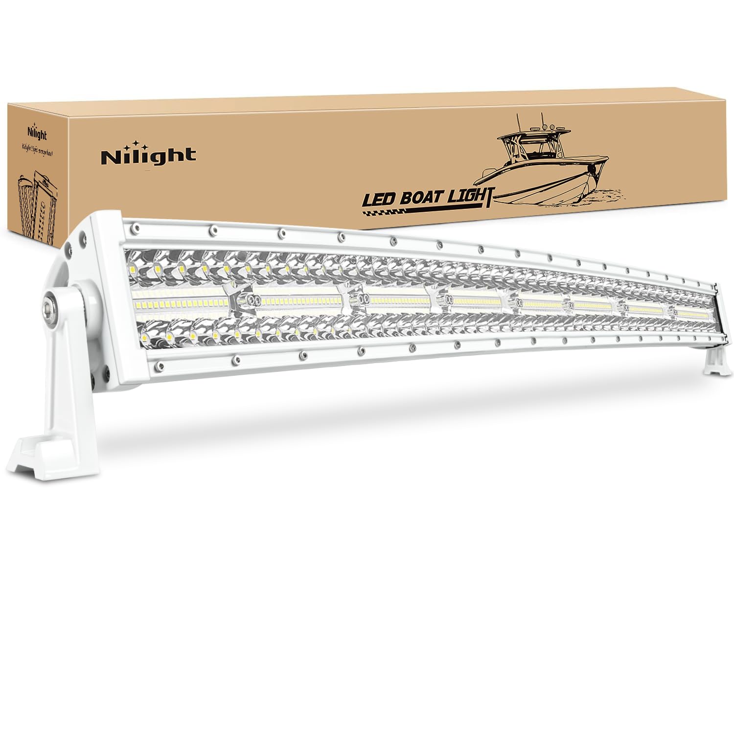 Amazon.com: Nilight Marine LED Light Bar Navigation Lights 33 Inch ...