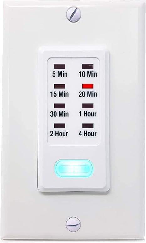 Light Timer Switch 5-10-15-20-30 Minute 1-2-4 Hour Heavy Duty Countdown ...