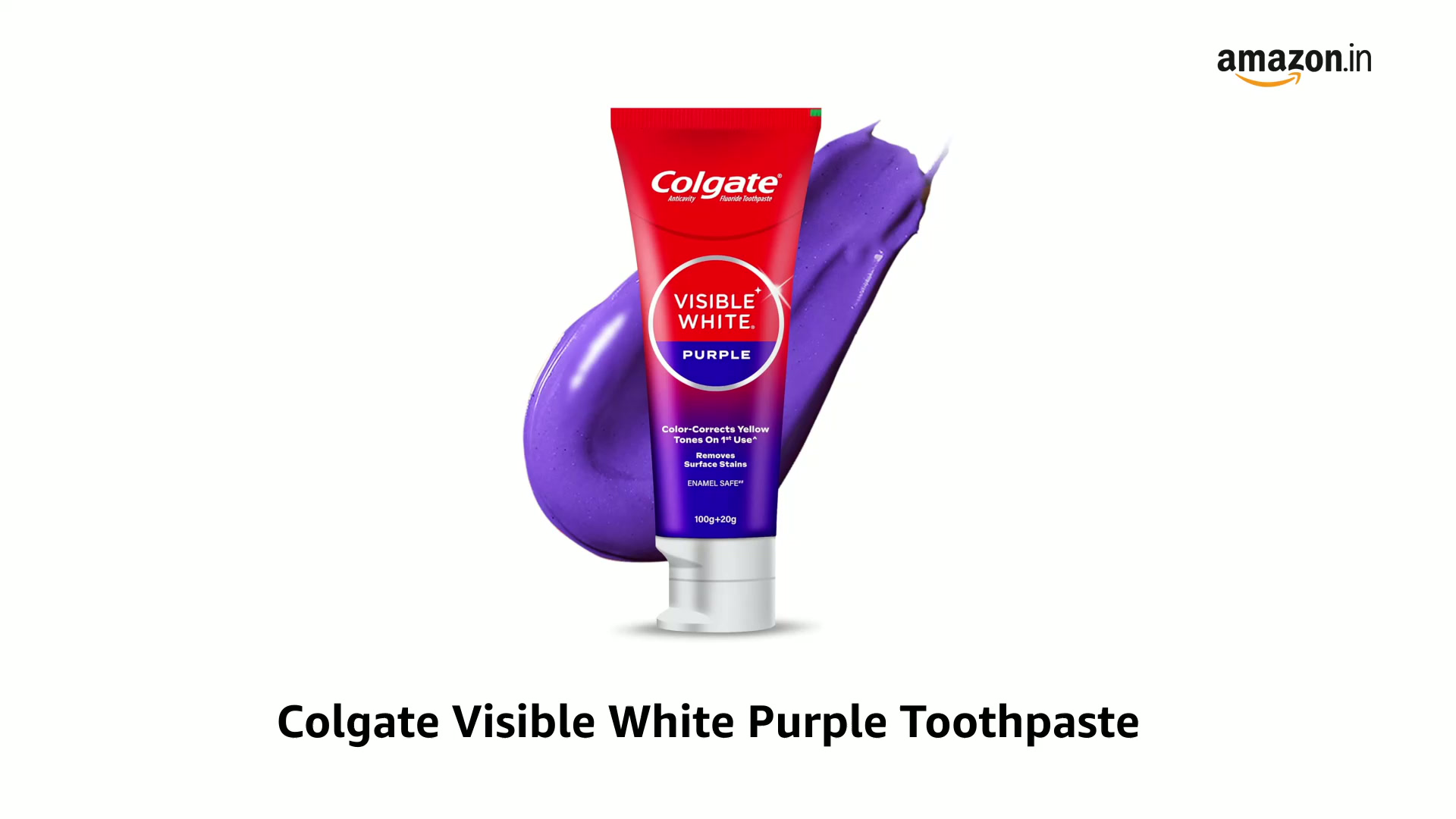 Watch Colgate Visible White Purple Toothpaste For Teeth Whitening ﹙120g ...
