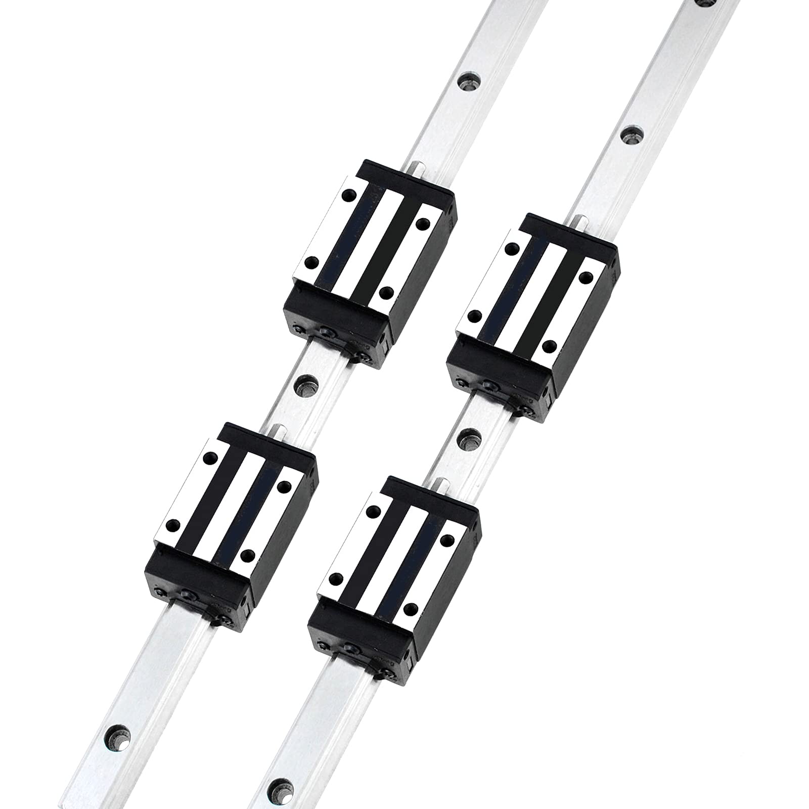 2pcs 600mm Hgr20 Hgh20 Linear Slide Rail With 4 Pcs | Desertcart INDIA