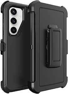 Anloes Defender Case for Samsung Galaxy S25 5G, Heavy Duty Shockproof Dustproof 3 in 1 Rugged ...