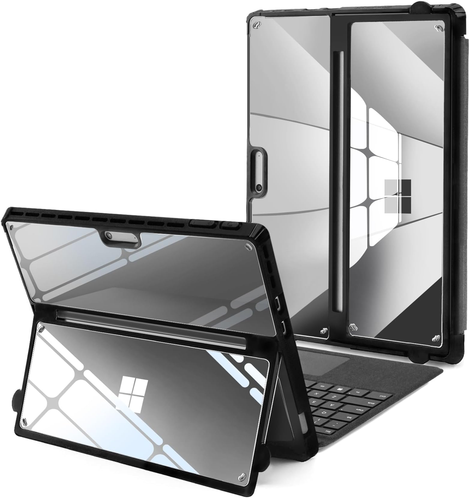 Omnpak Microsoft Surface Pro 11 10 9 Case 13 Shock Resistant Rugged Multi Angle