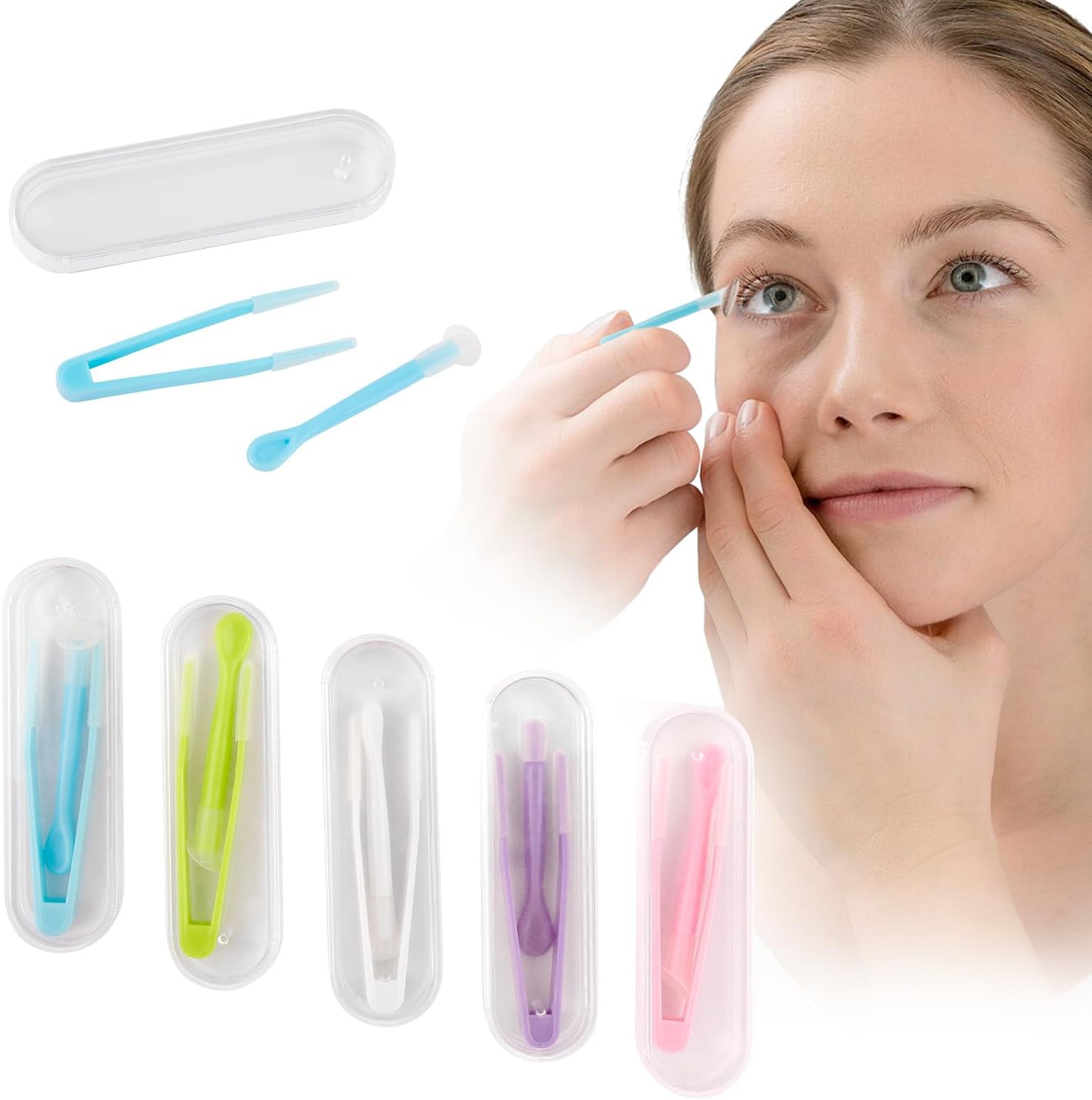 Amazon.com: AUEAR, 5Pcs Portable Mini Travel Contact Lens Stick Tool ...