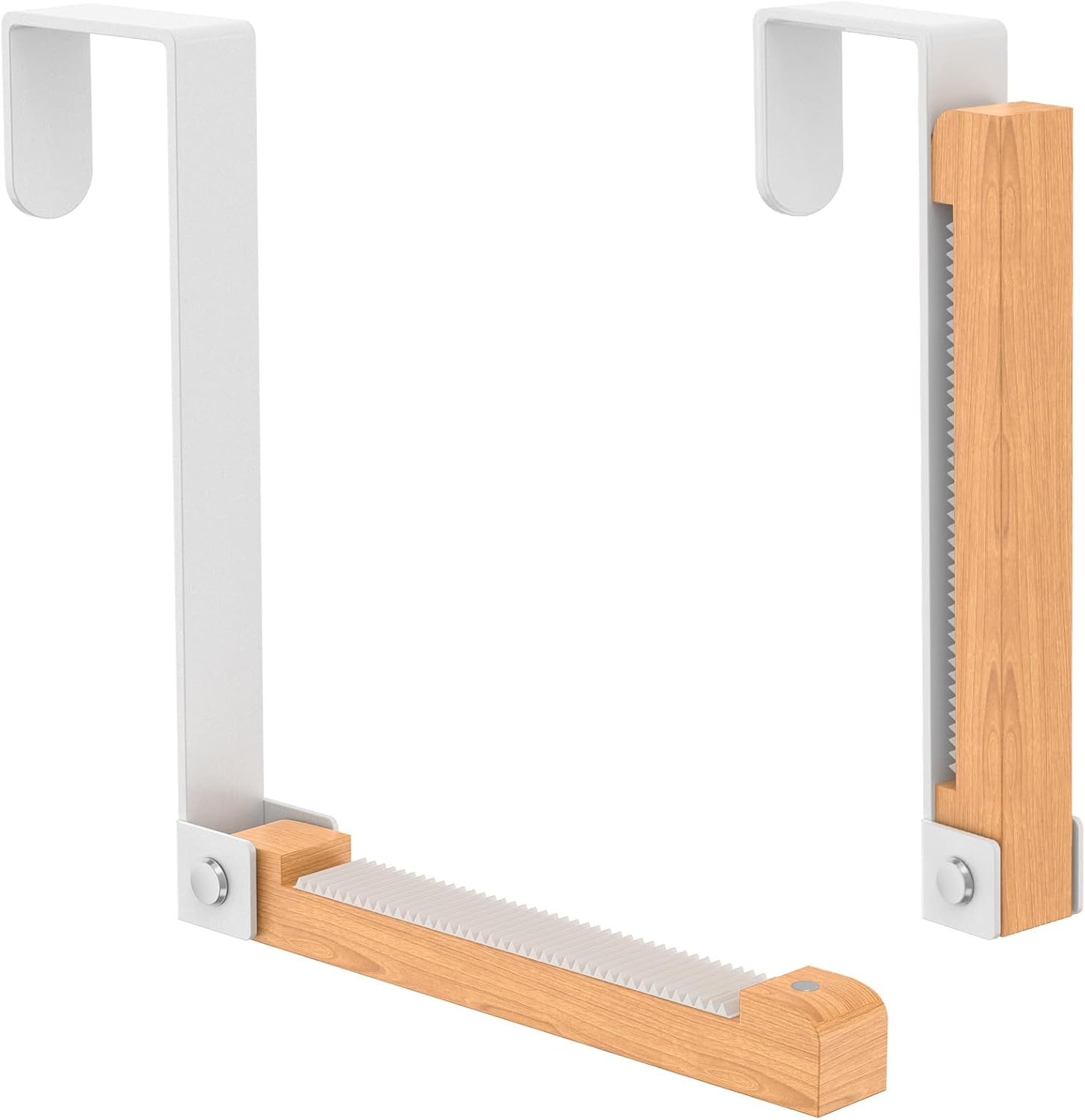 Amazon.com: Mastom Folding Door Hook, 2 Pack Wooden Foldable Coat Hooks ...