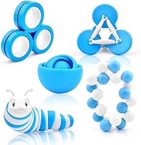 Amazon.com: Fidget Toys Adults Pack, Sensory Toys Set for Kids, Fidget Spinner Slug, Figette ...