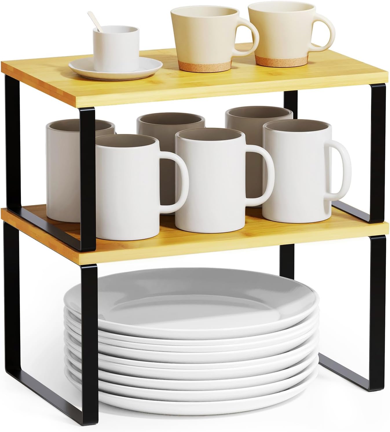 Amazon.com: Simple Houseware Expandable Stackable Kitchen Cabinet and ...