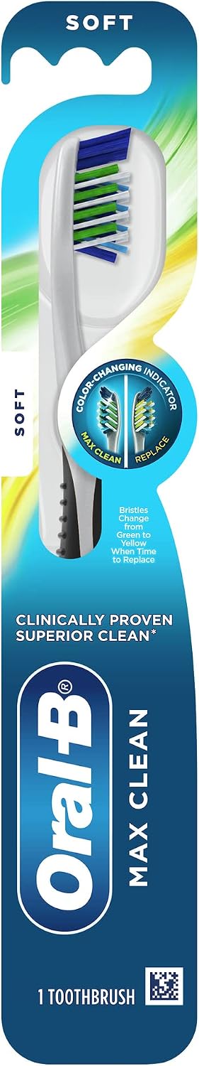 Amazon.com: Oral-B Cross Action Max Clean Toothbrush, Soft, 1 Count