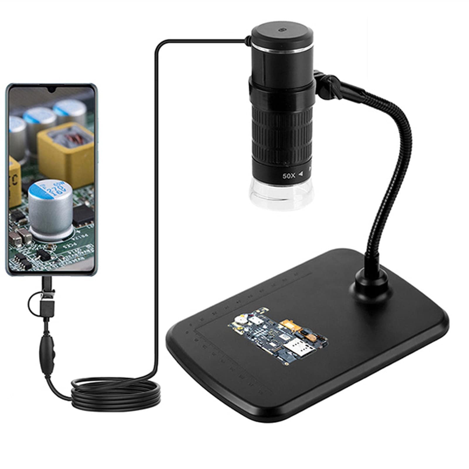 Buy WJY Digital USB Micro, Magnification Endo 50X to 1000X, 3 in 1 USB ...