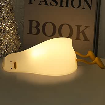Amazon.com: Silicone Night Light for Kids - Squishy Duck Lamp, 3-Level ...