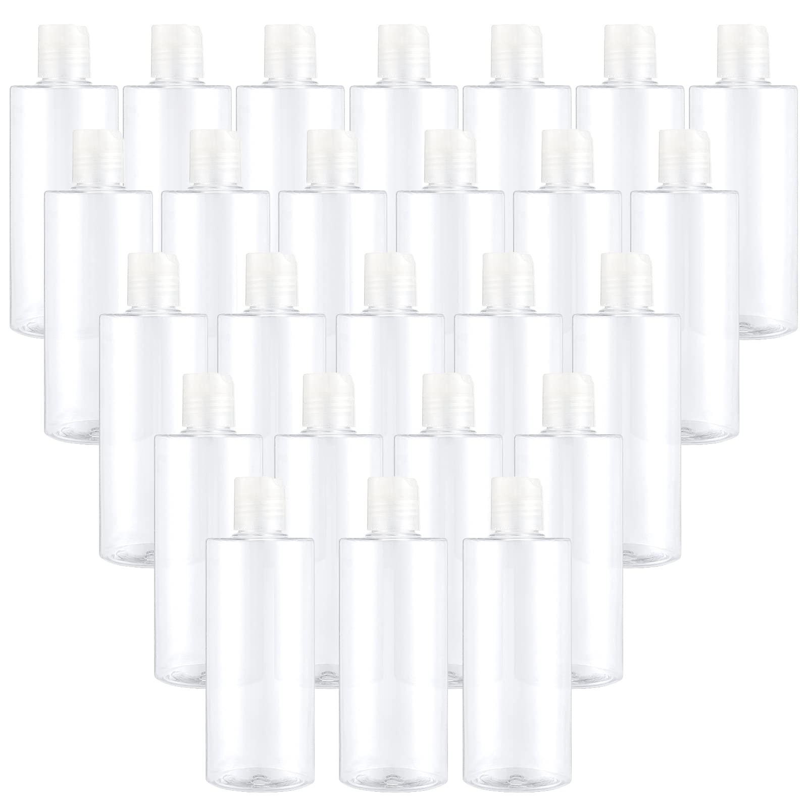 Amazon.com: PINGEUI 24 Pack 8 Oz Clear Plastic Refillable Lotion ...