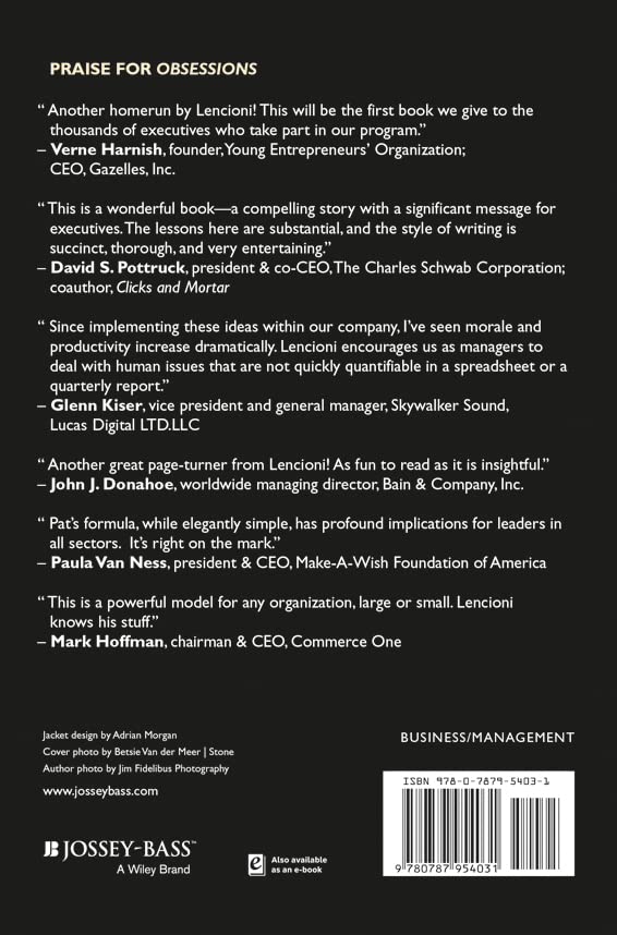 Snapklik.com : The Four Obsessions Of An Extraordinary Executive: A ...