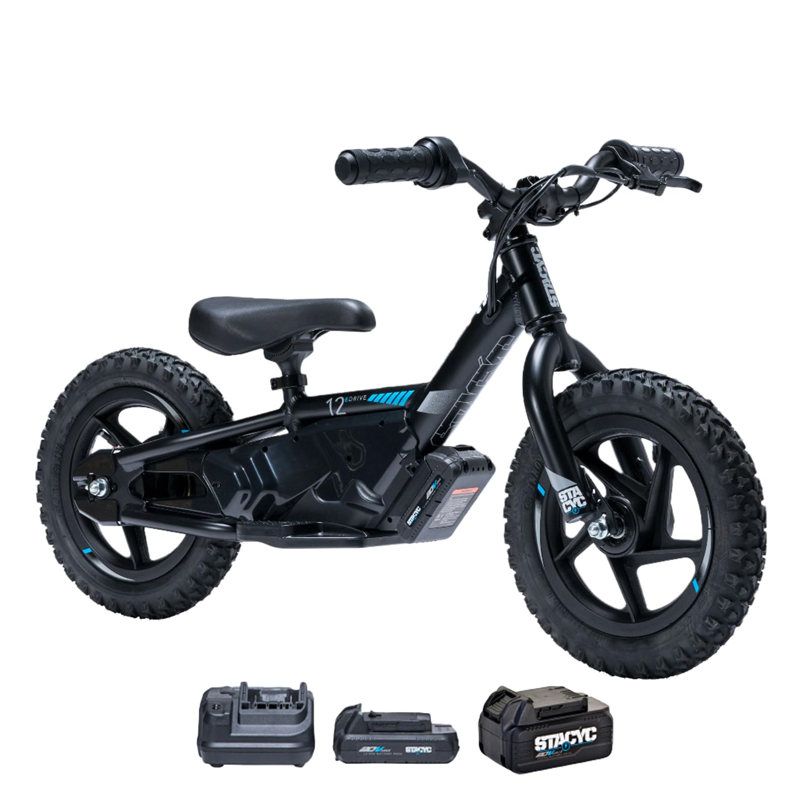 Amazon.com : STACYC 12eDRIVE Electric Balance Bike for Kids Ages 3-5 ...